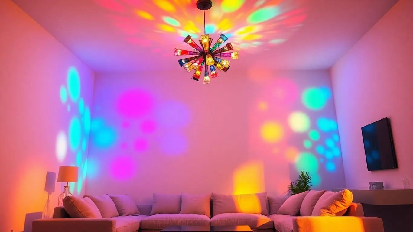 Transform Your Space with Vibrant Coloured Ceiling Lights