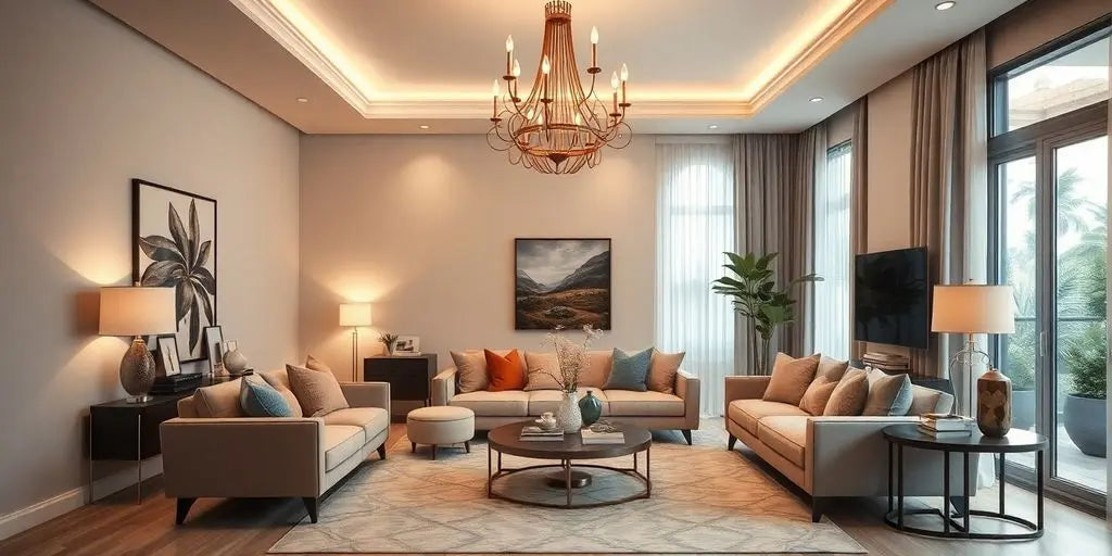 Transform Your Space: Stunning Living Room with Chandelier Ideas for
