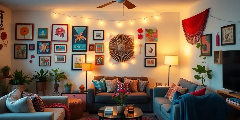 10 Creative Cheap Decorating Ideas for Living Room Walls That