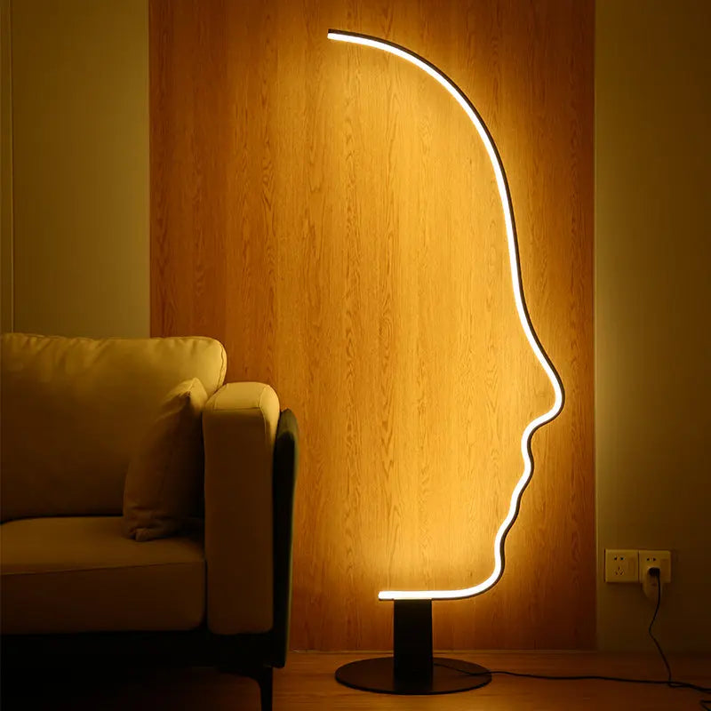 Creative Personality Face Art Vertical Floor Lamp - ChandeliersLife®