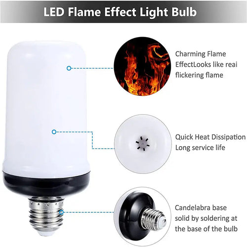 LED Flame Bulb Fire