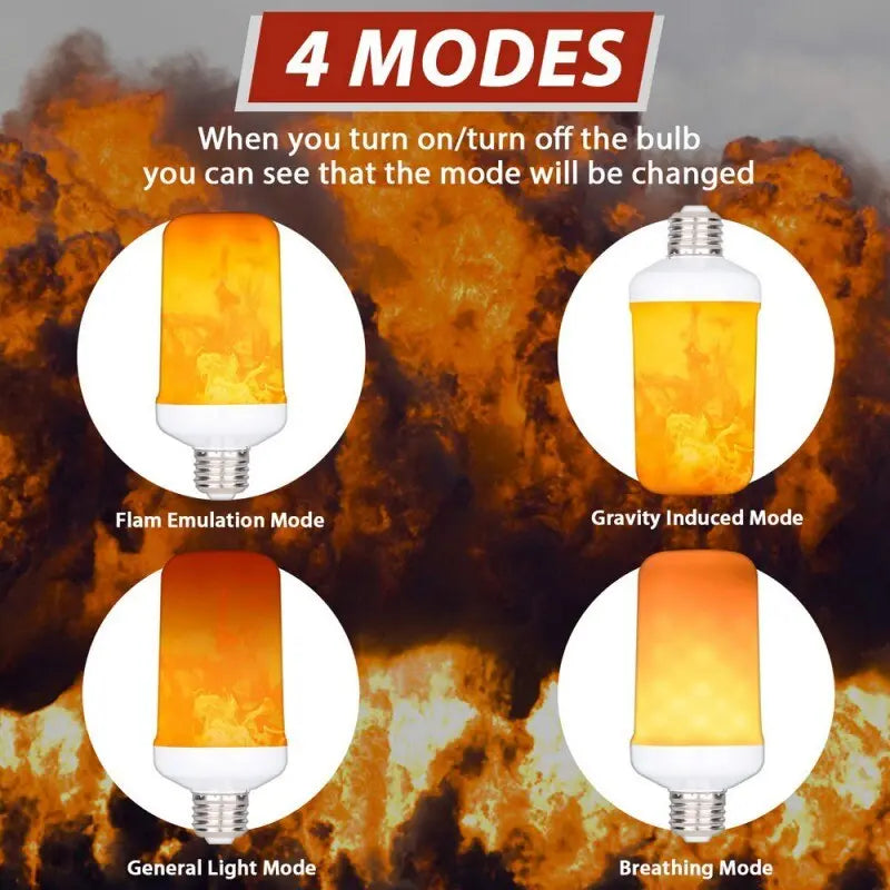 LED Flame Bulb Fire